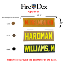 Personalized Firefighter Name Tag Panel
