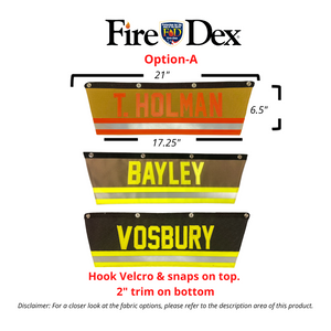 Personalized Firefighter Name Tag Panel