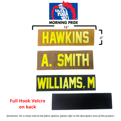 Personalized Firefighter Name Tag Panel