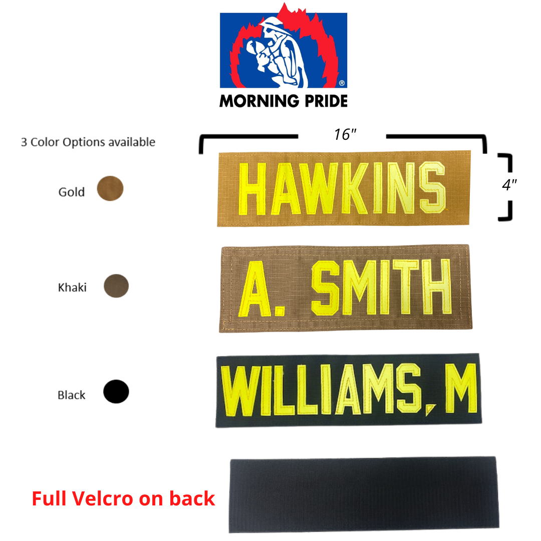 Personalized Firefighter Name Tag Panel